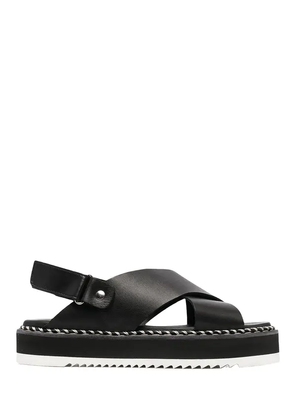 Agl Marta Criss-cross Sandals - Black