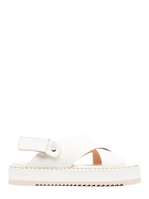 Agl Marta Criss-cross Sandals - White