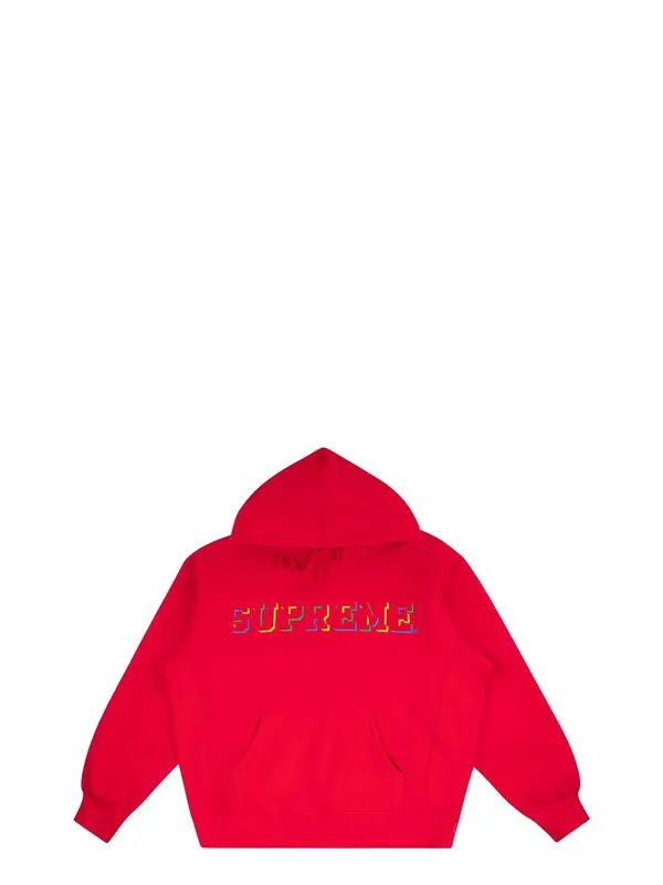 Supreme Drop Shadow Hoodie - Red