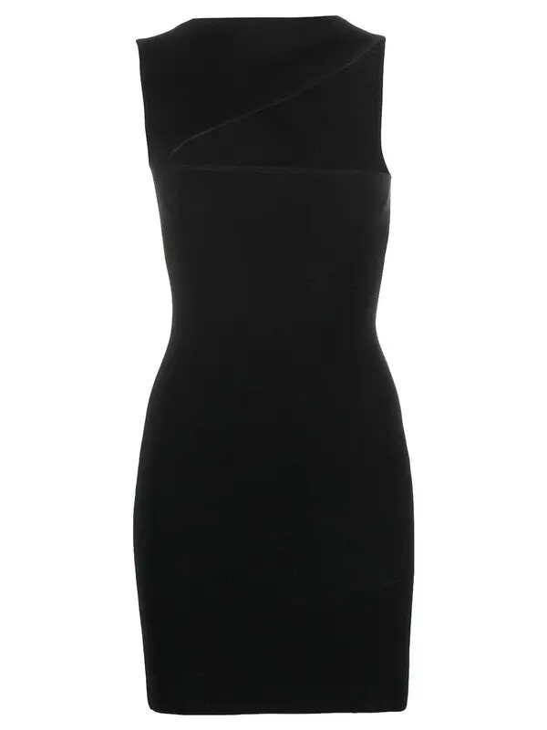 Gauge81 One-shoulder Cut-out Fitted Dress - Black