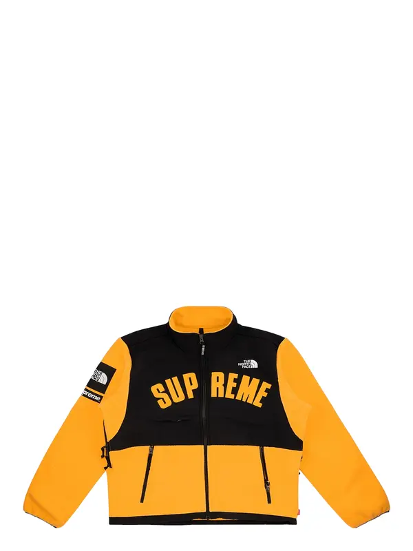 Supreme X The North Face Arc Logo Fleece Jacket - Yellow