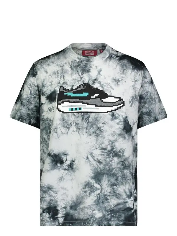 MOSTLY HEARD RARELY SEEN Sneaker Tie-dye Print T-shirt - Black