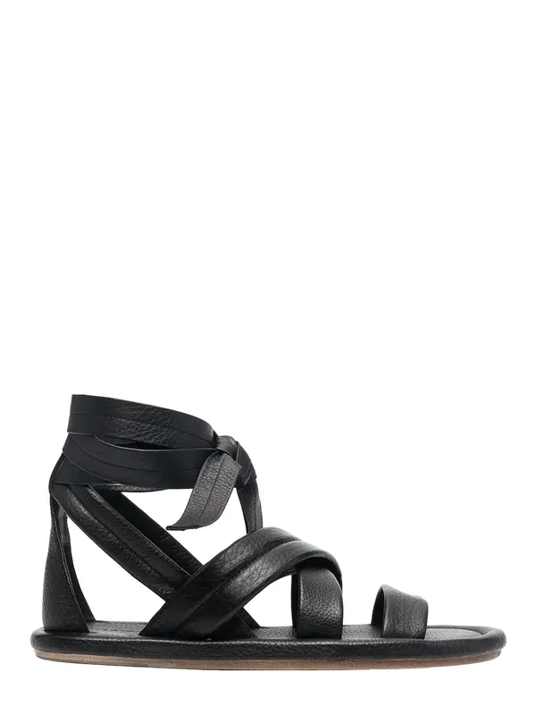 Marsèll Leather Gladiator Sandals - Black