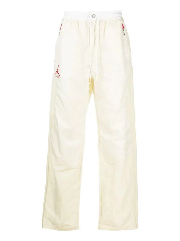 Nike X Off White Logo-print Track Pants - Neutrals