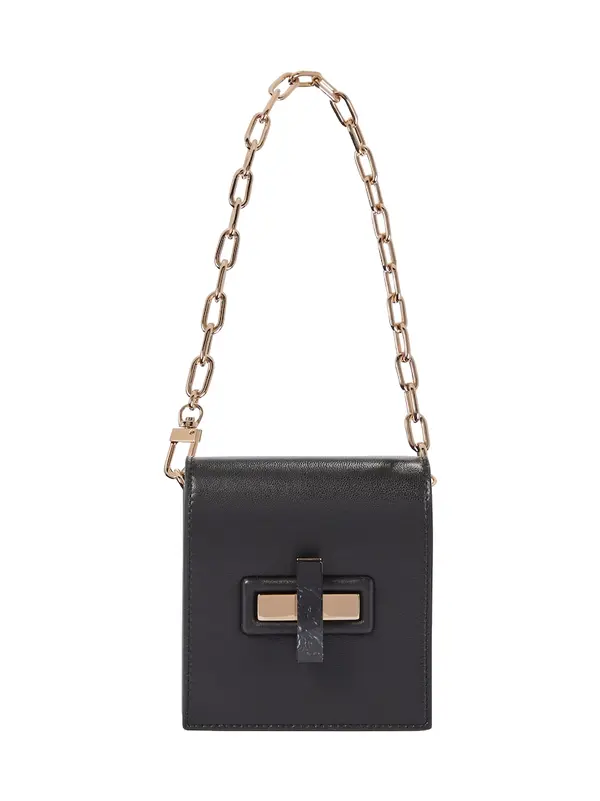 Gabriela Hearst Fiona Leather Clutch - Black