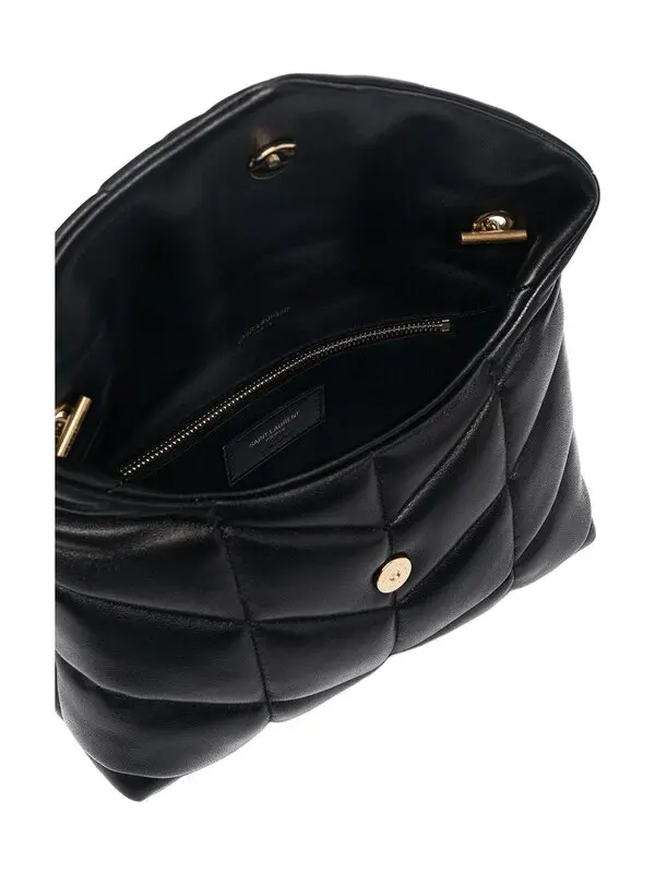 Saint Laurent Lou Lou Puffer Crossbody Bag - Black