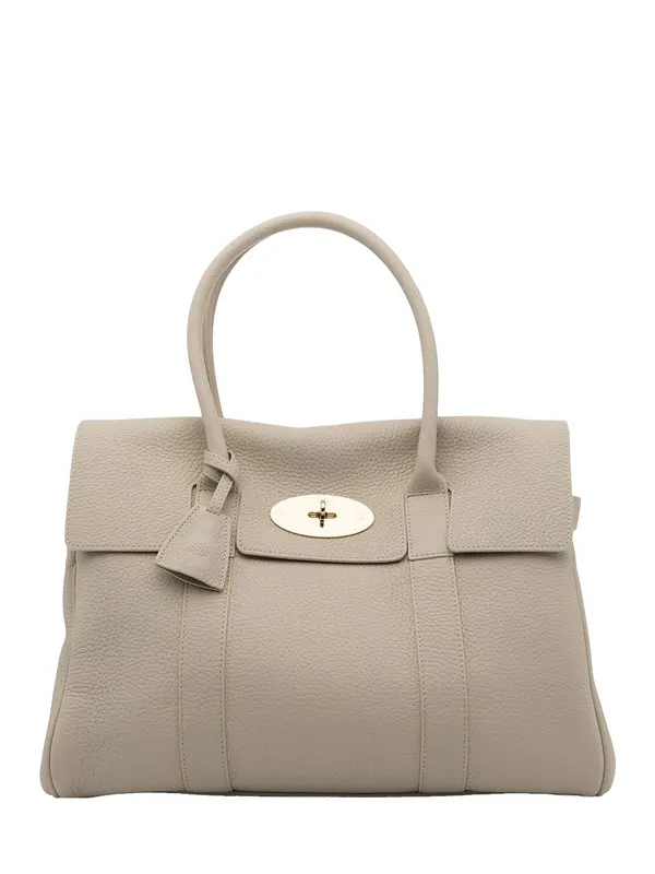 Mulberry Pebbled Leather Tote - White