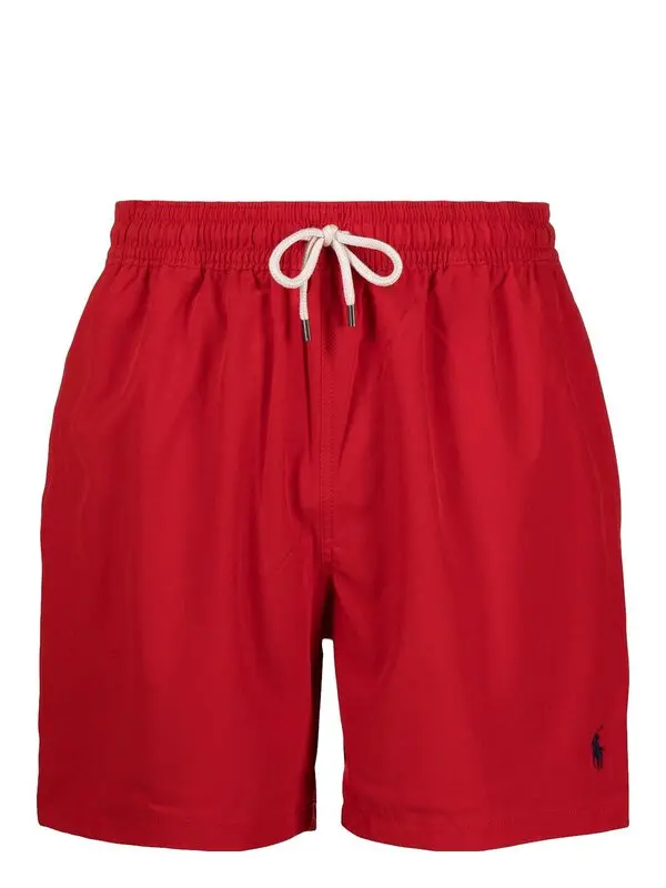 Polo Ralph Lauren Logo-embroidered Swim Shorts - Red