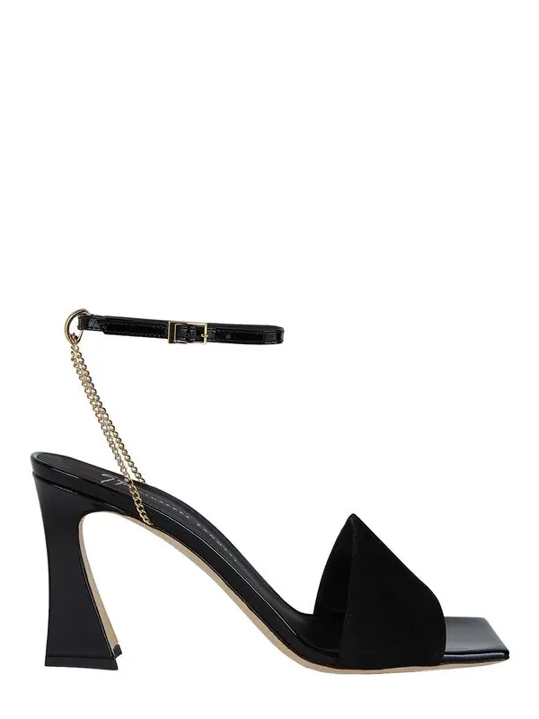 GIUSEPPE ZANOTTI Sculpted-heel Sandals - Black