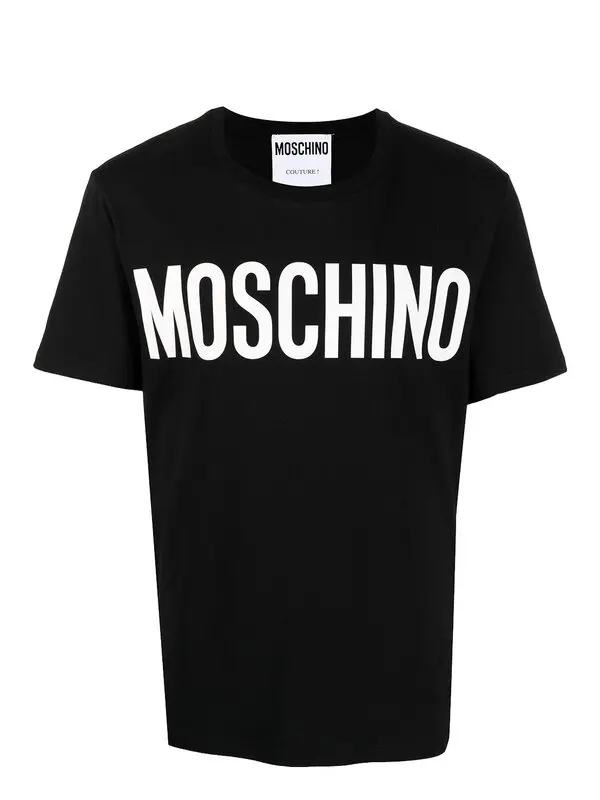 Moschino Logo-print Short-sleeve T-shirt - Black