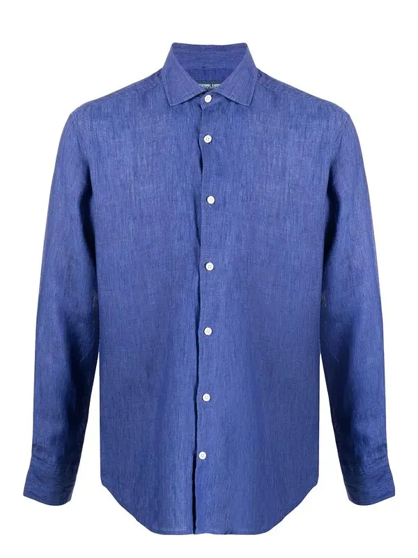 Frescobol Carioca Classic Linen Shirt - Blue