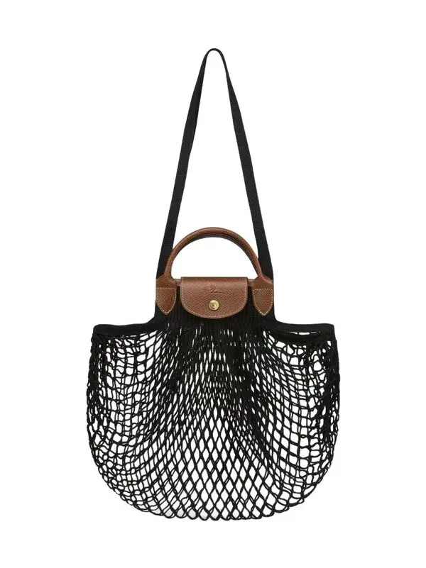 Longchamp Le Pliage Filet Mesh Bag - Black