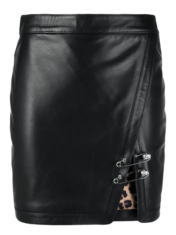 Philipp Plein Panelled Mini Skirt - Black