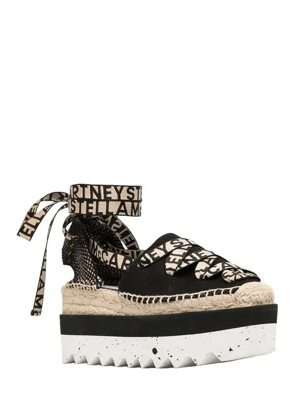 Stella McCartney Gaia Platform Espadrilles - Black