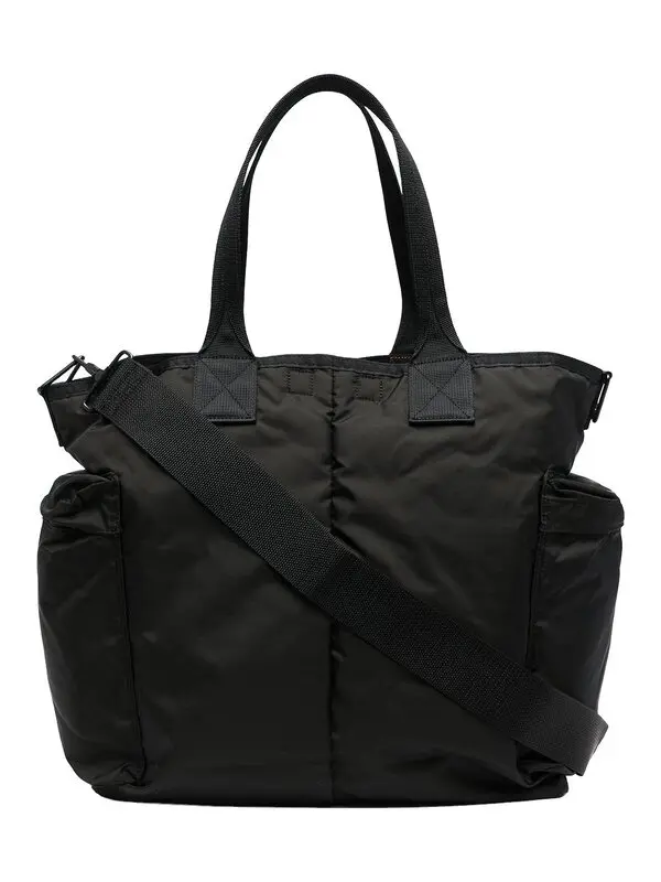 PORTER-YOSHIDA & CO Side-pockets Tote Bag - Black