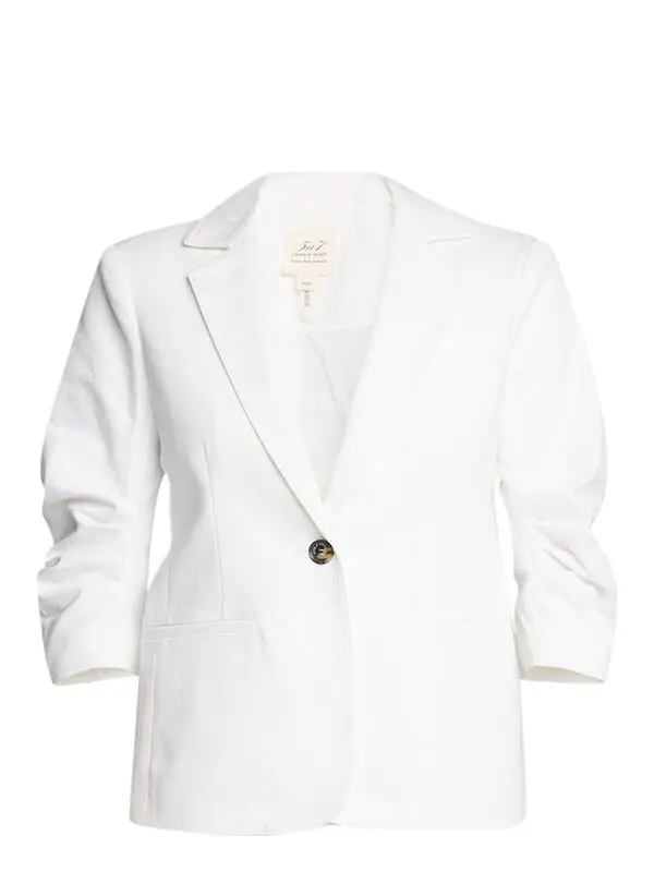 Cinq À Sept Khloe Denim Blazer - White
