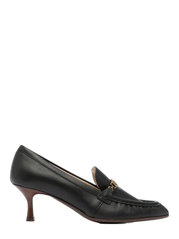 TOD'S Leather Chain Detail Pumps - Black