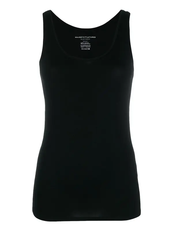 Majestic Filatures Plain Tank Top - Black