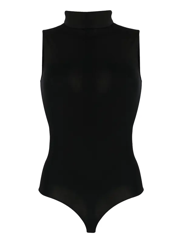 Wolford Roll-neck Sleeveless Bodysuit - Black