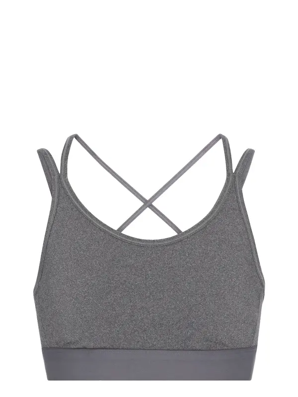 Tory Burch Stretch-jersey Sports Bra - Grey