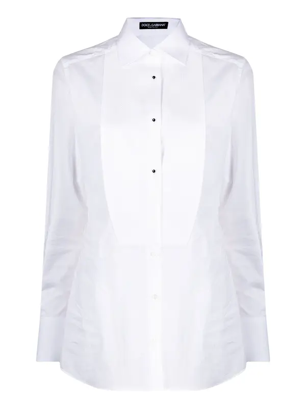 Dolce & Gabbana Long-sleeve Poplin Shirt - White