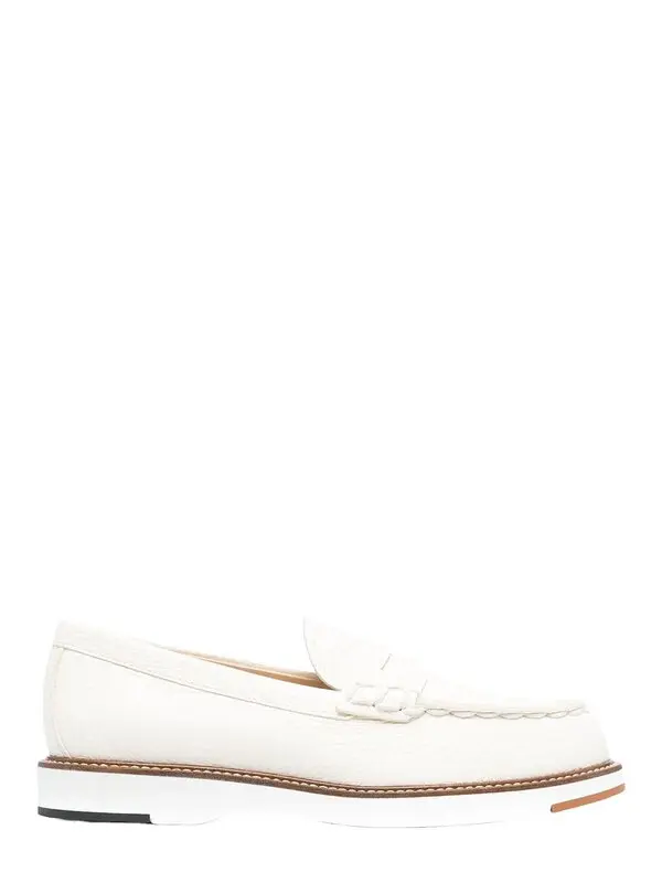 TOD'S Panelled Chunky-sole Loafers - White