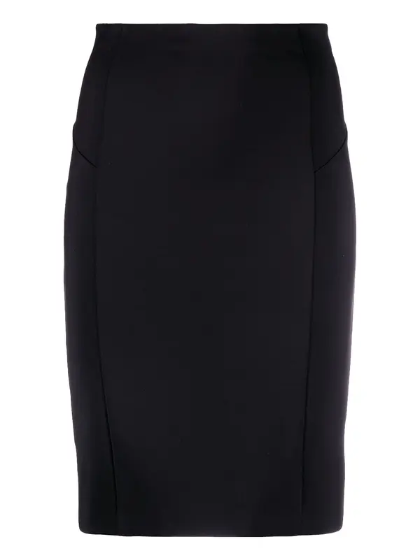 Patrizia Pepe High-waist Pencil Skirt - Black