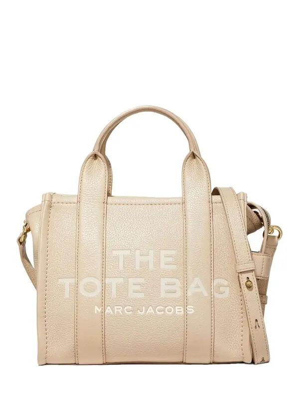 Marc Jacobs Small Leather Tote Bag - Neutrals