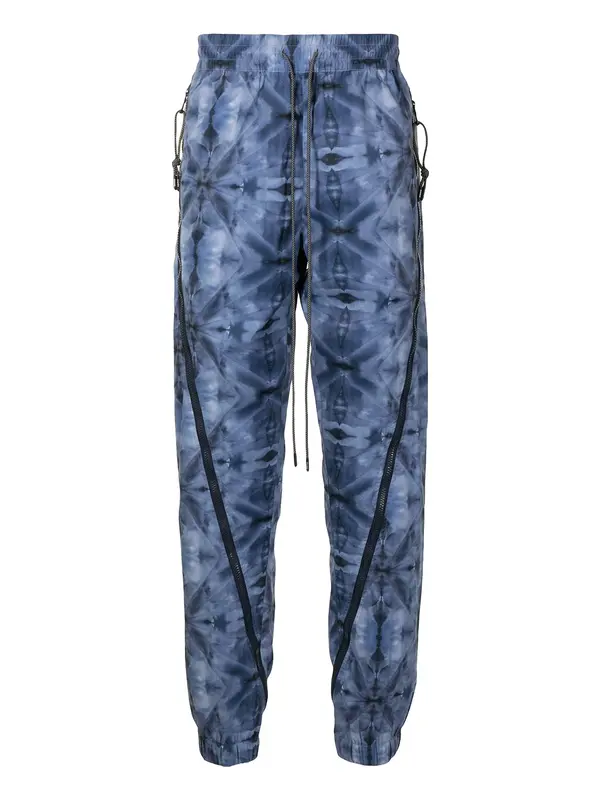 MOSTLY HEARD RARELY SEEN Kaleidoscope Zipped Jogging Trousers - Blue