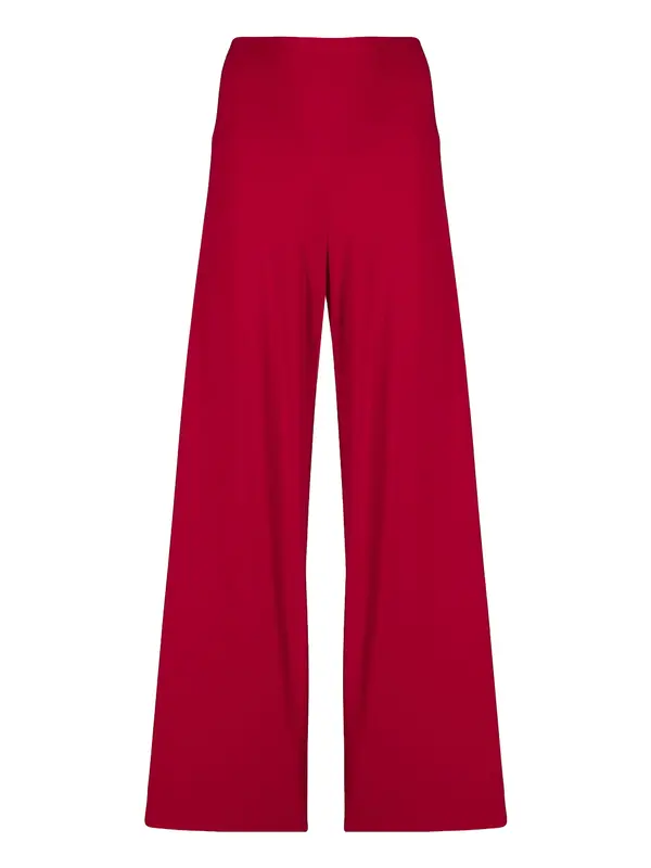 Norma Kamali High-waisted Trousers - Red