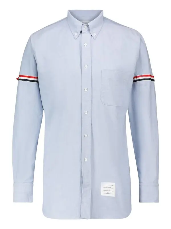 Thom Browne Grosgrain Armband Shirt - Blue