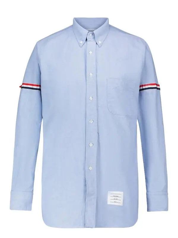 Thom Browne Grosgrain Armband Shirt - Blue