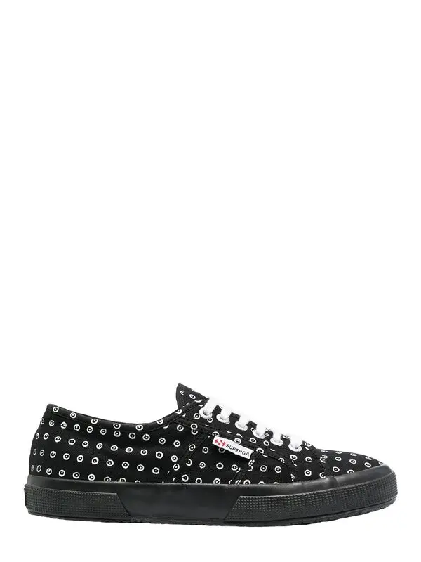 10 CORSO COMO X Superga Printed Lace-up Sneakers - Black