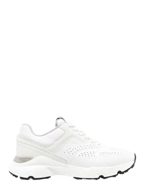 TOD'S Perforated Low-top Sneakers - White