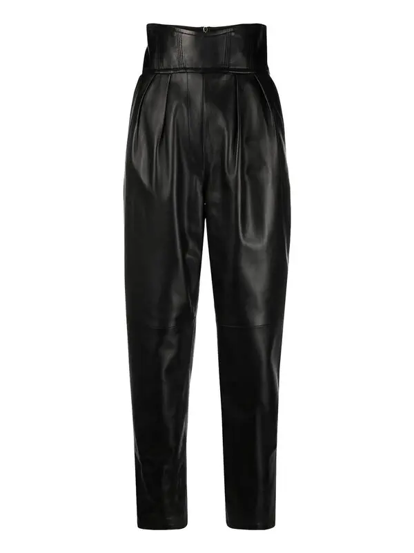 Philipp Plein High-waisted Trousers - Black
