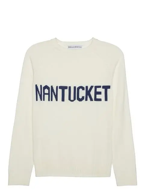 ELLSWORTH + IVEY Nantucket Crewneck Sweater - Neutral