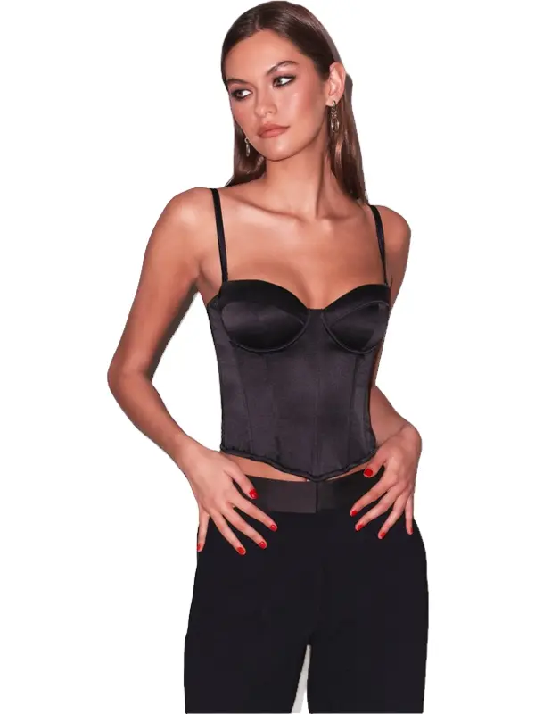 Fleur Du Mal Hamptons Bustier - Black