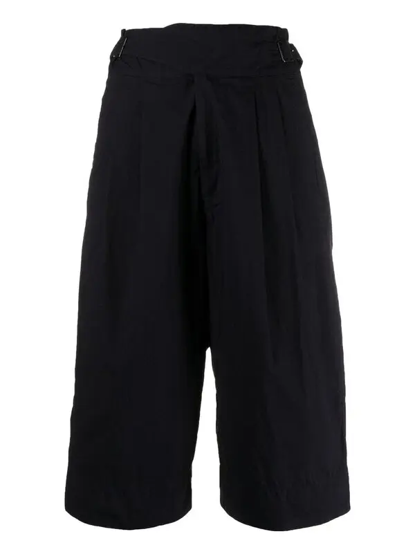 Y’s Loose Fit Pleated Shorts - Blue