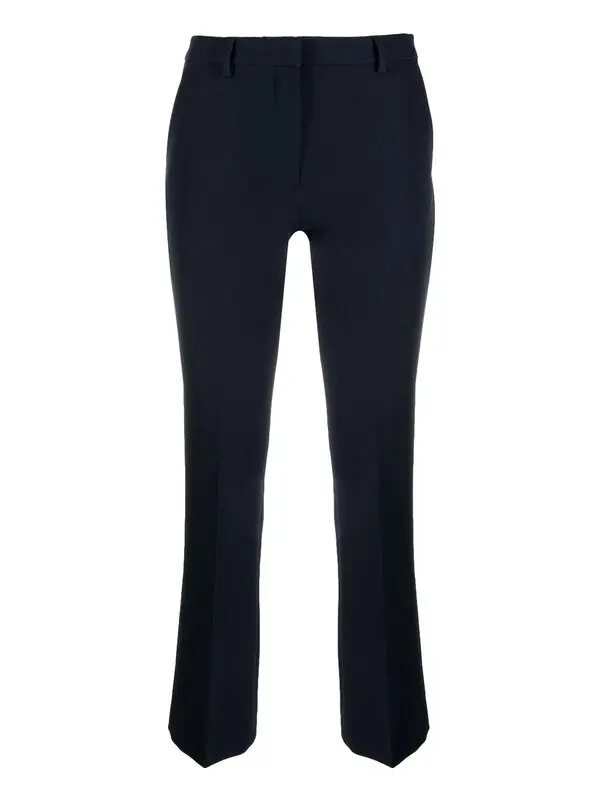 PT TORINO High-rise Kick-flare Trousers - Blue