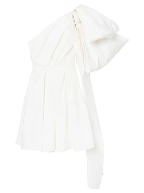 Carolina Herrera Draped Bow-detail Dress - White