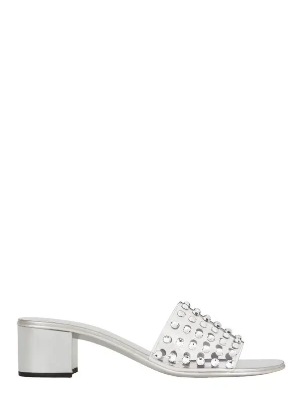 GIUSEPPE ZANOTTI Adelia Crystal-embellished Sandals - Silver