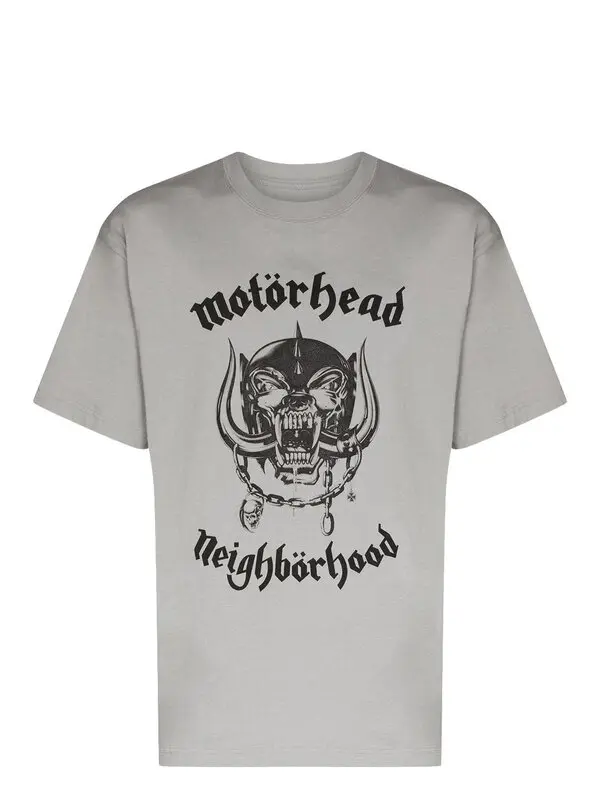 NEIGHBORHOOD X Motörhead Slogan-print T-shirt - Grey
