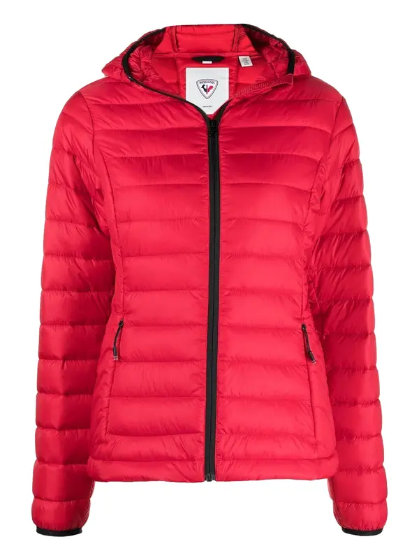 Rossignol Lightweight Hooded Puffer Jacket - Red