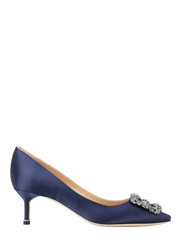 Manolo Blahnik 50mm Hangisi Pumps - Blue