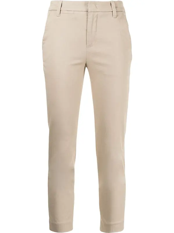 Vince Cropped Trousers - Brown