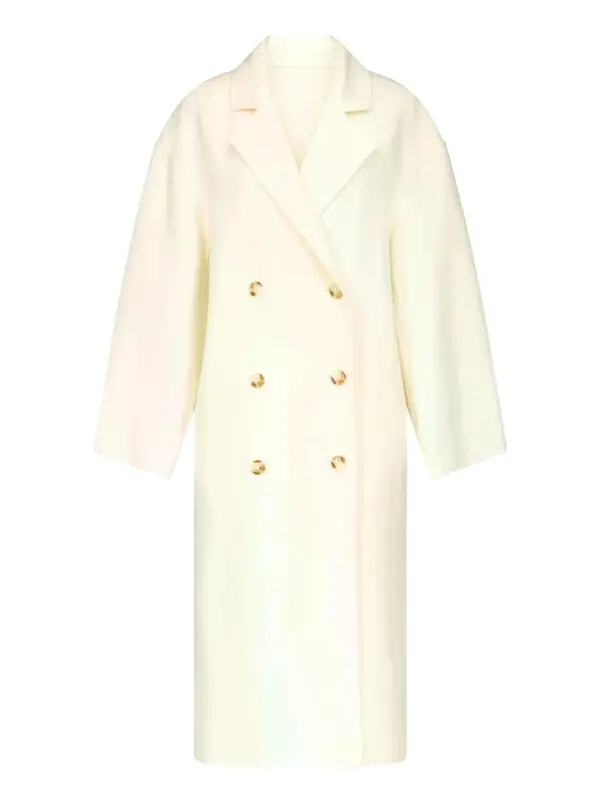 Loulou De Saison Borneo Double-breasted Coat - White