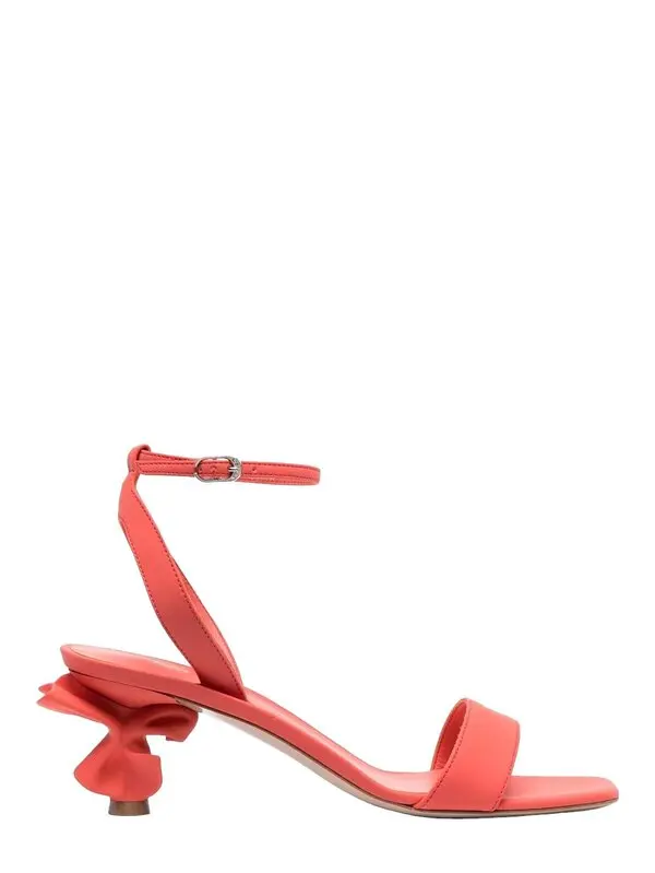 LE SILLA Candy Bow Leather Sandals - Orange