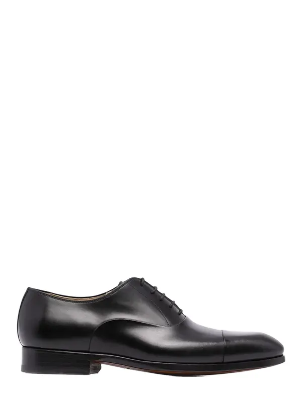 Magnanni Leather Oxford Shoes - Black