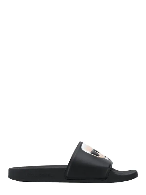 Karl Lagerfeld Logo Slides - Black
