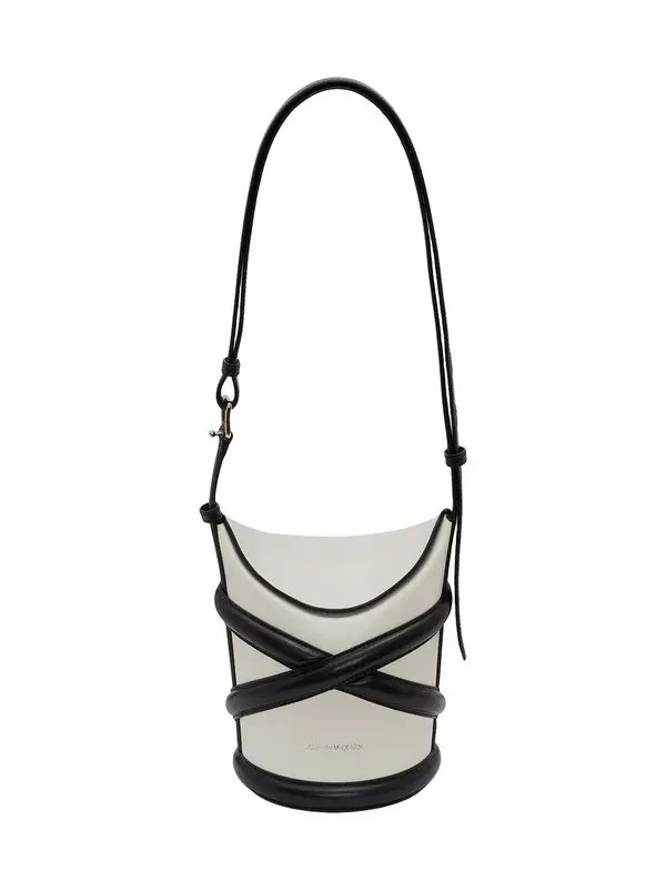 Alexander McQueen The Curve Bucket Bag - Neutrals